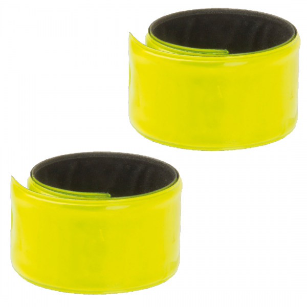 2 x M-Wave snap on Hi-Vis Bands - Cyclemania